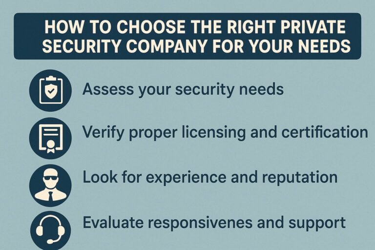 How to Choose the Right Private Security Company for Your Needs ...